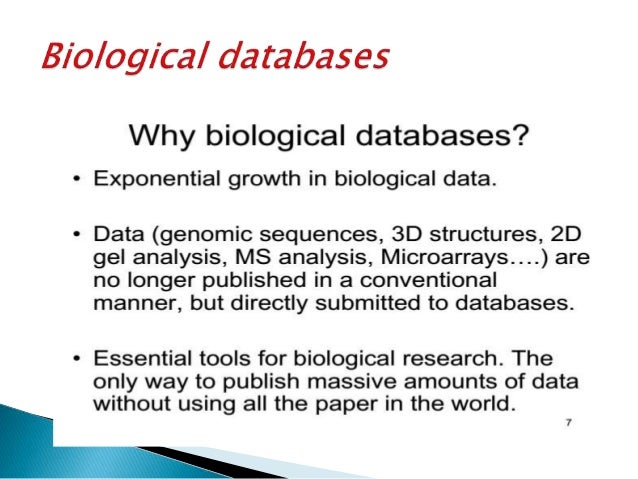 Biological databases