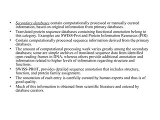 Biological databases | PPT