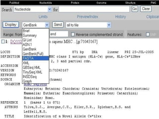 Biological Databases Ppt