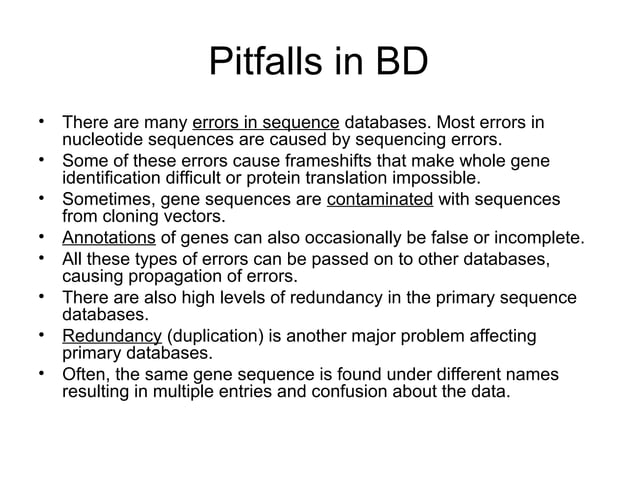 Biological databases | PPT