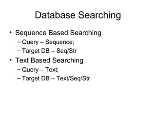 Biological databases | PPT