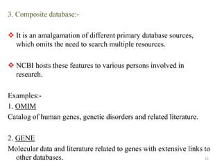 Biological databases | PPTX