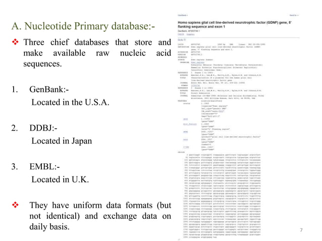Biological databases | PPTX | Databases | Computer Software and Applications