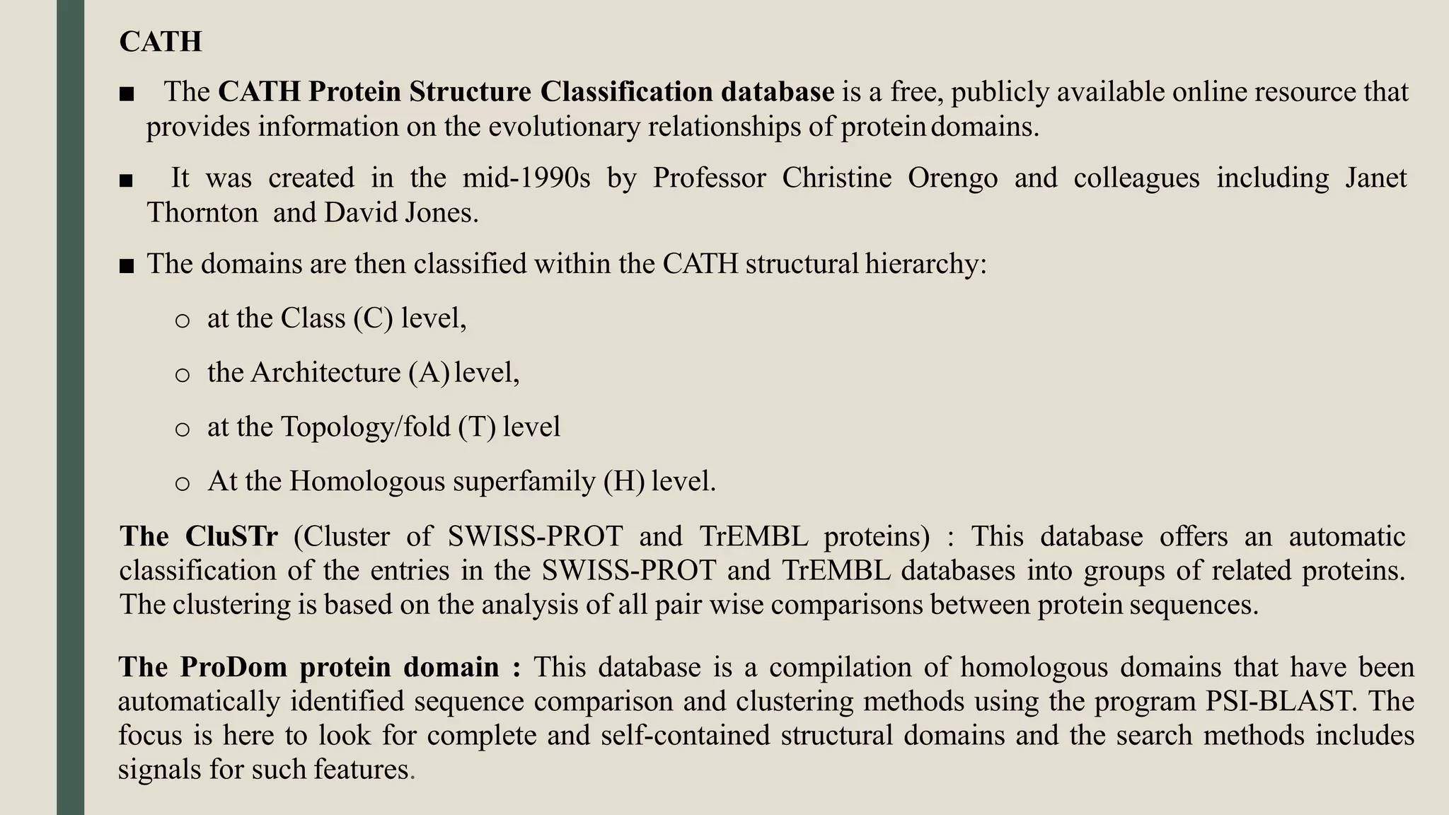 Biological databases | PPTX