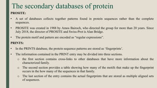 Biological databases | PPTX