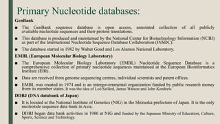 Biological databases | PPTX