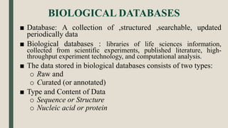 Biological databases | PPT