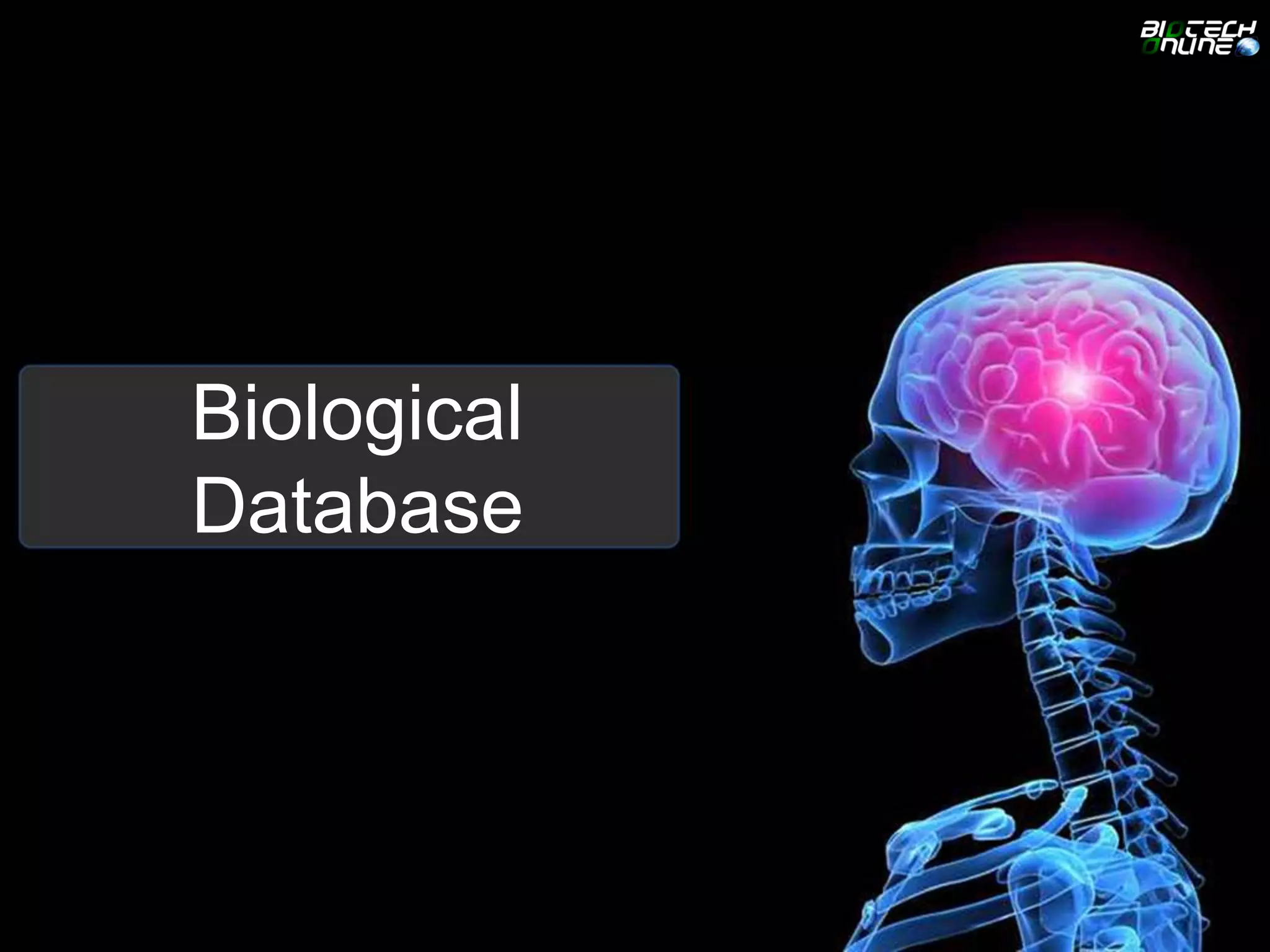 Biological databases | PPT
