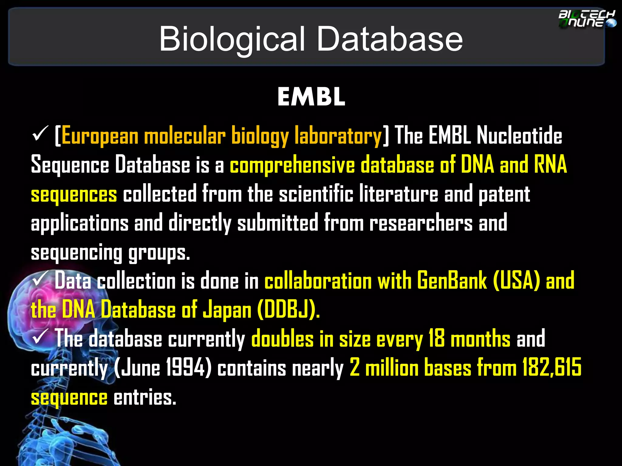 Biological databases | PPT