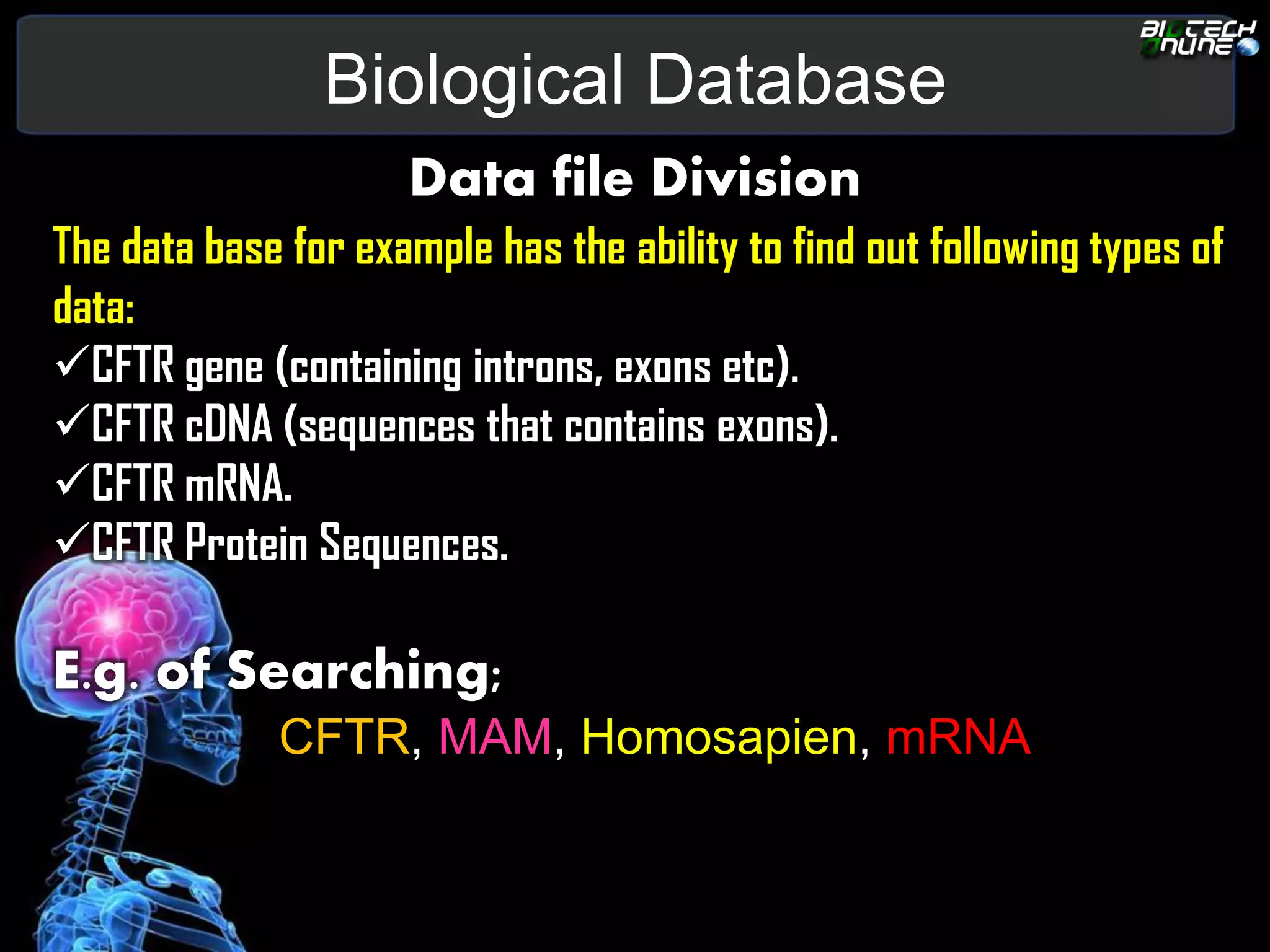 Biological databases | PPT