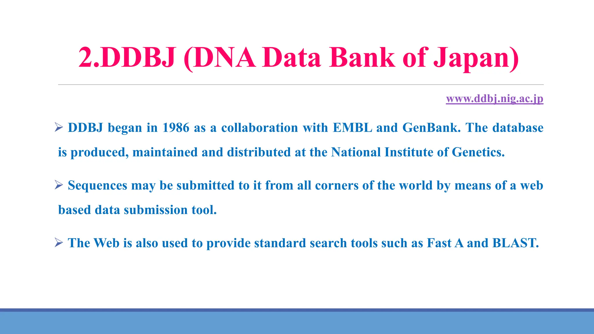 Biological databases.pptx | Databases | Computer Software and Applications