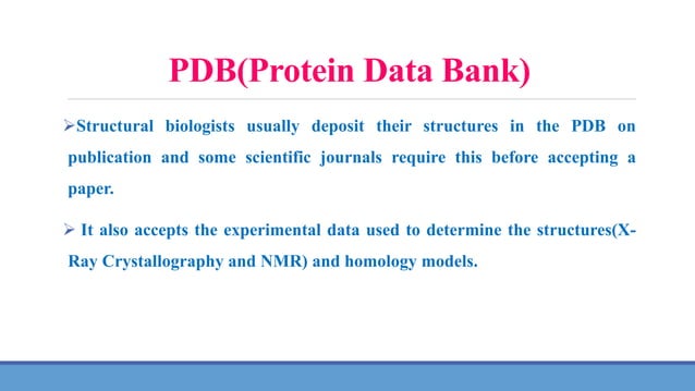 Biological databases.pptx | Databases | Computer Software and Applications