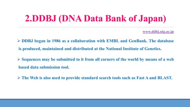Biological databases.pptx | Databases | Computer Software and Applications