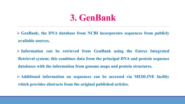 Biological databases.pptx | Databases | Computer Software and Applications