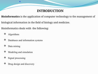 Biological Data bases for biological sciences bioinformatics | PPTX
