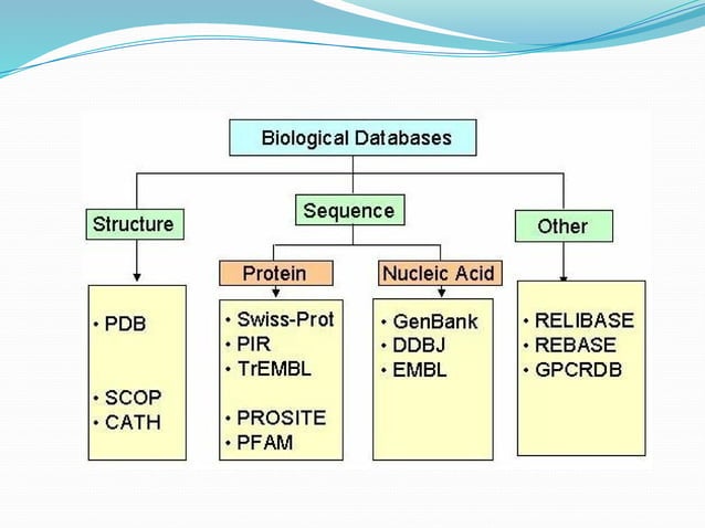Biological Data bases for biological sciences bioinformatics | PPT
