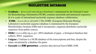 Biological databases | PPT