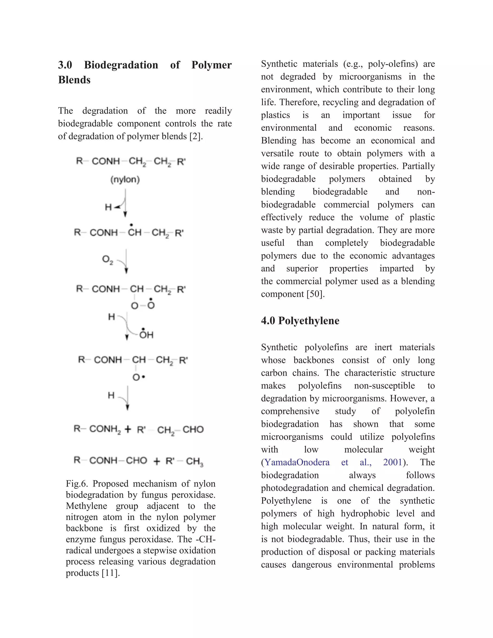 Biological degradation of synthetic polymer | PDF