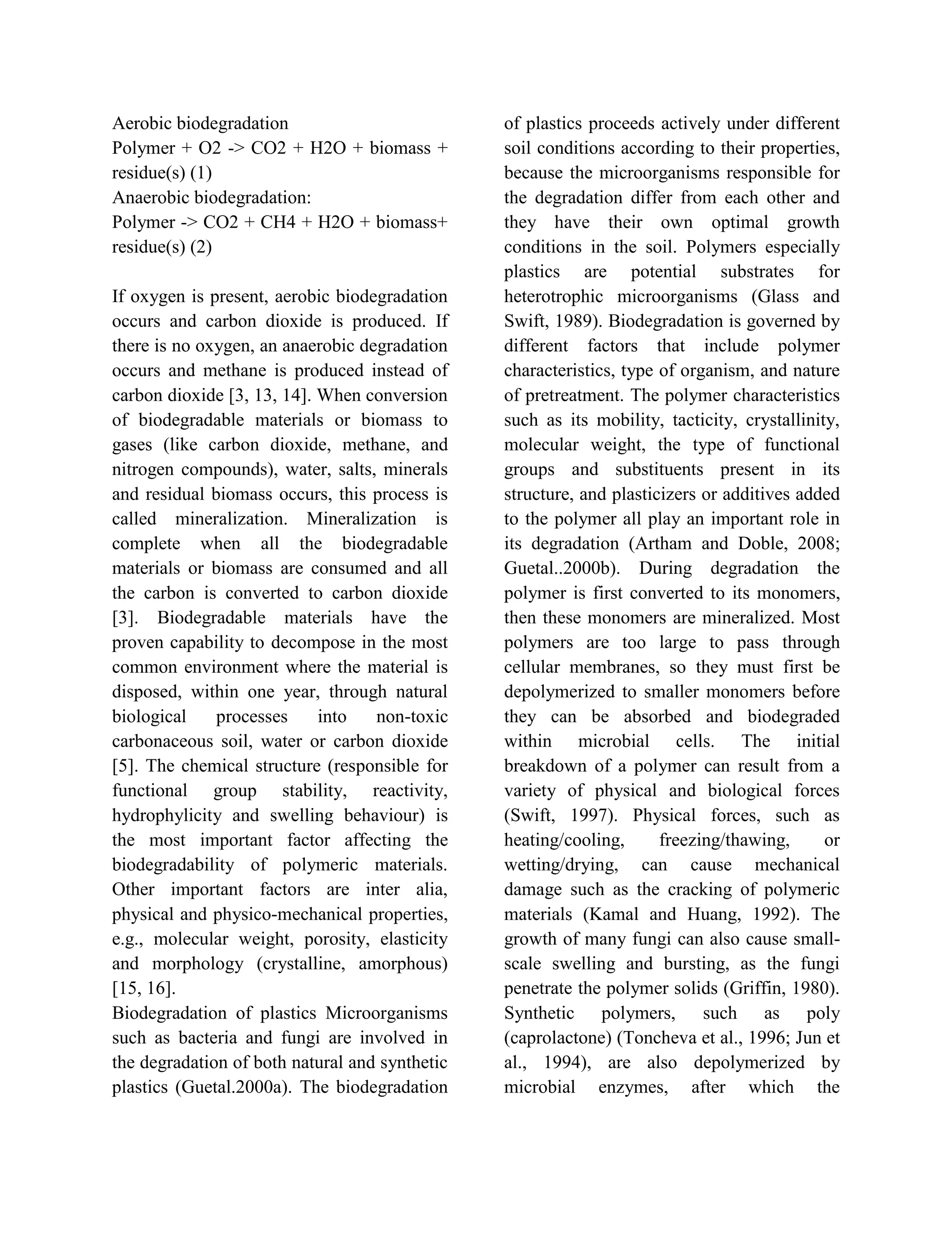 Biological degradation of synthetic polymer | PDF
