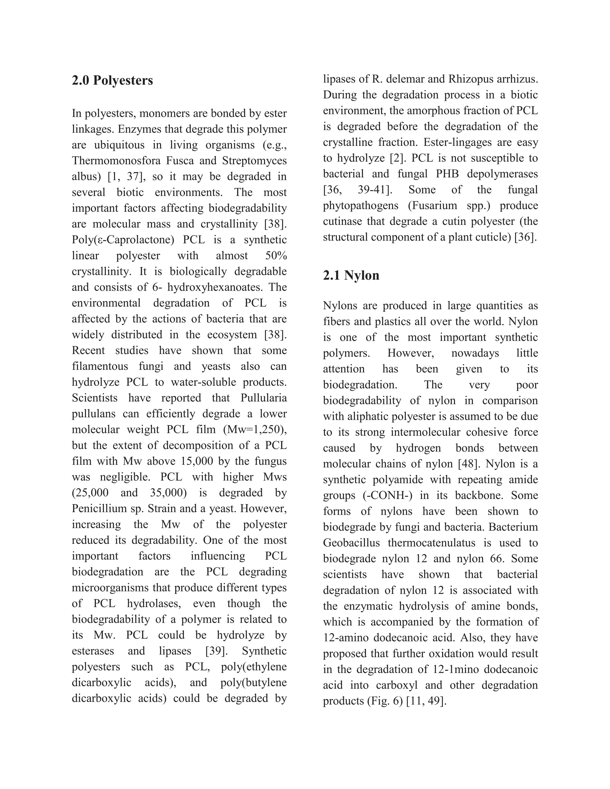 Biological degradation of synthetic polymer | PDF
