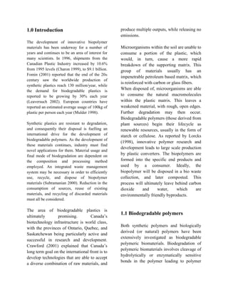 Biological degradation of synthetic polymer | PDF