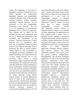 Biological degradation of synthetic polymer | PDF