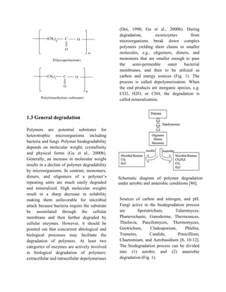 Biological degradation of synthetic polymer | PDF