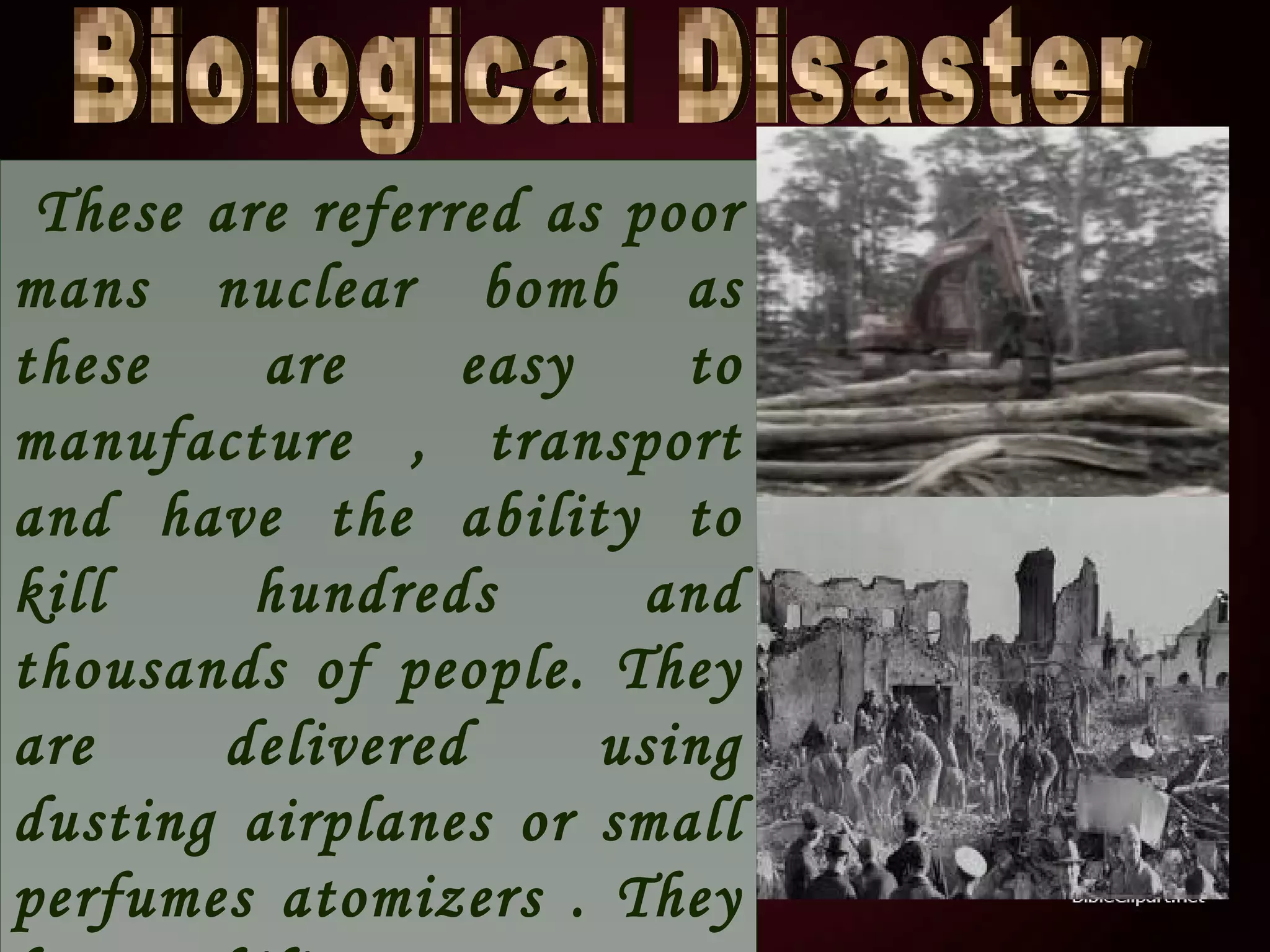 Biological disaster | PPT