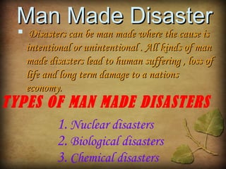 Man Made Disasters Biological Disasters