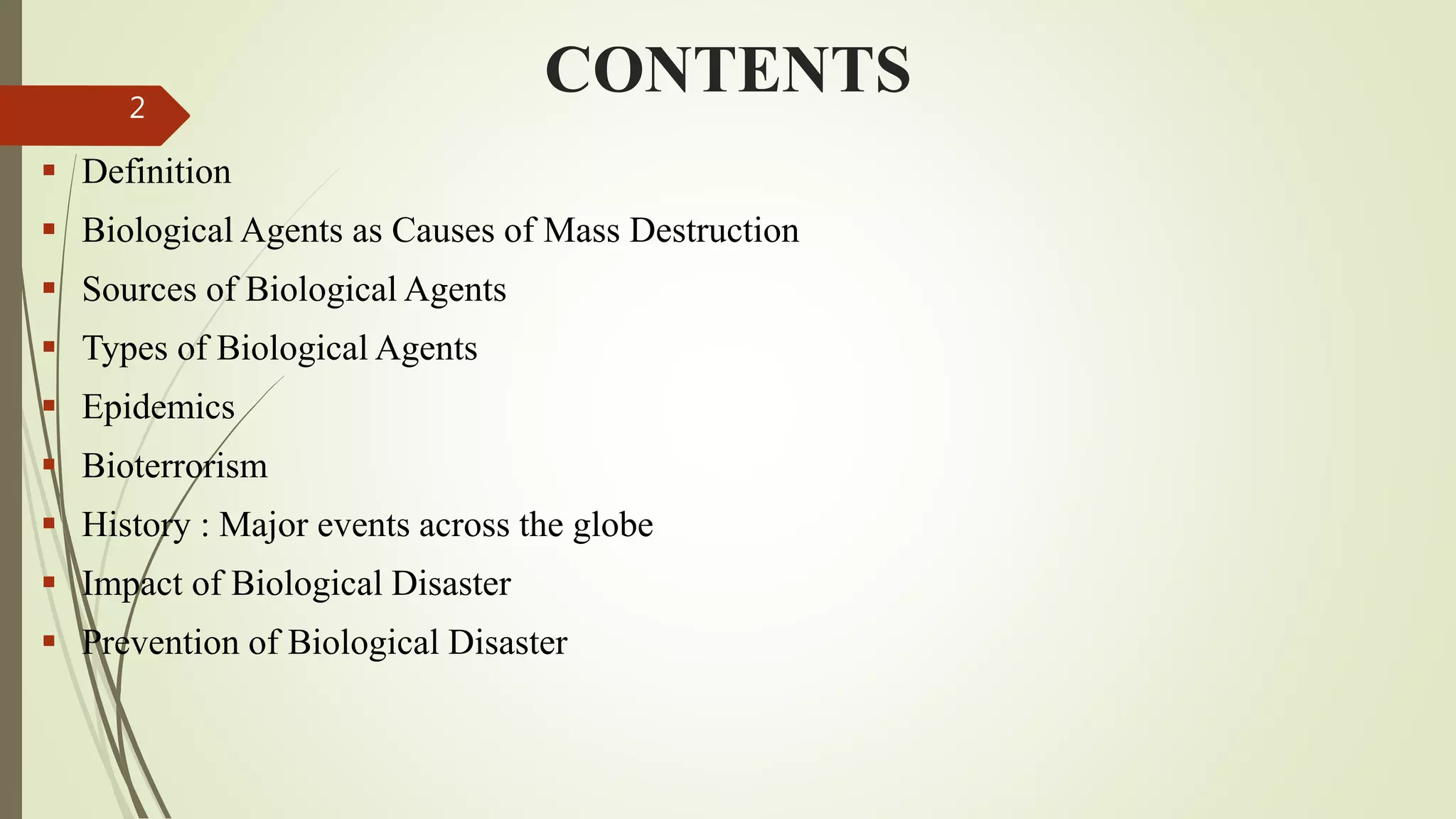 Biological disaster | PPTX