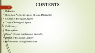 Biological disaster | PPTX | Infectious Diseases | Diseases and Conditions
