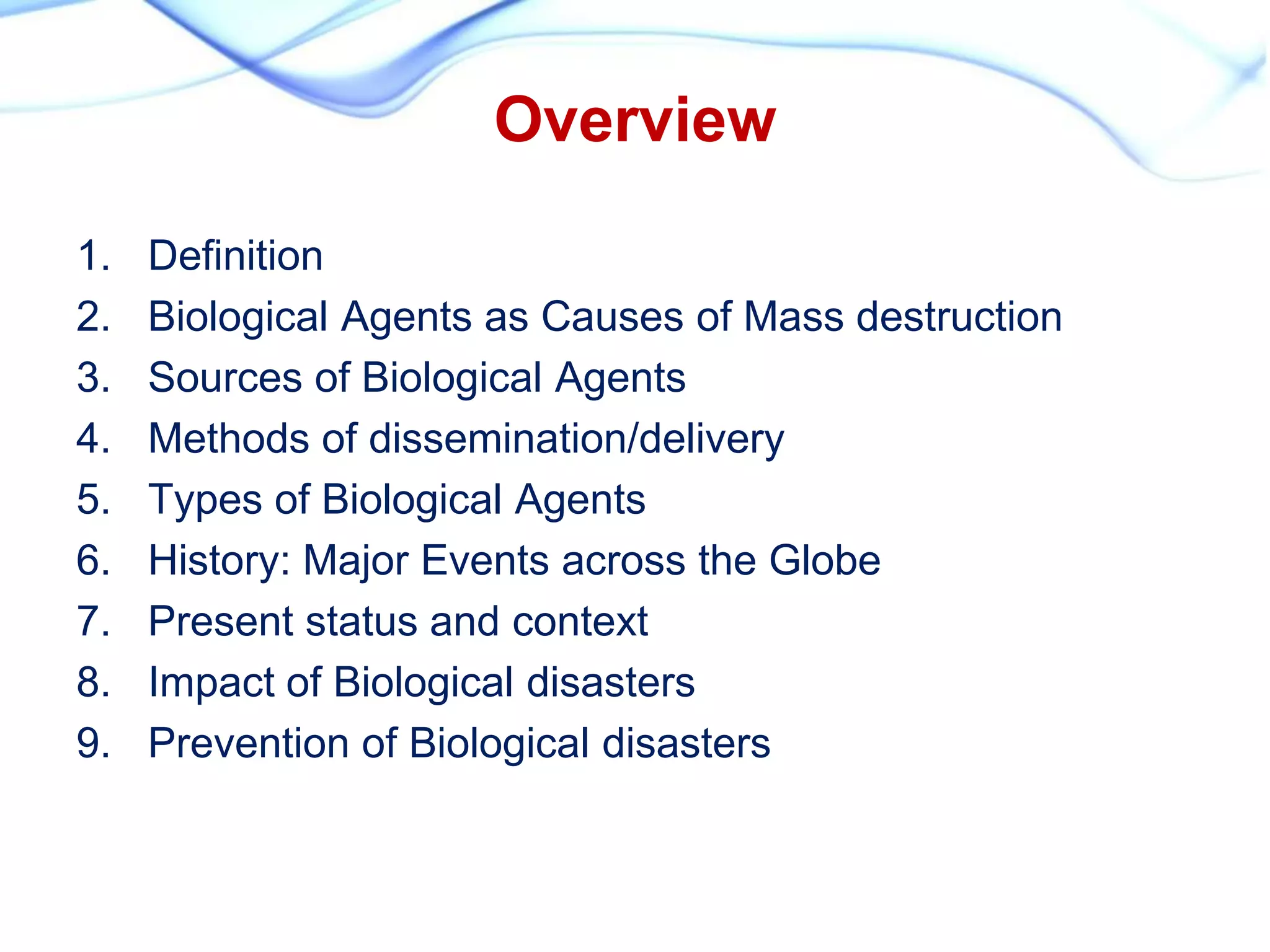 Biological disaster management | PDF