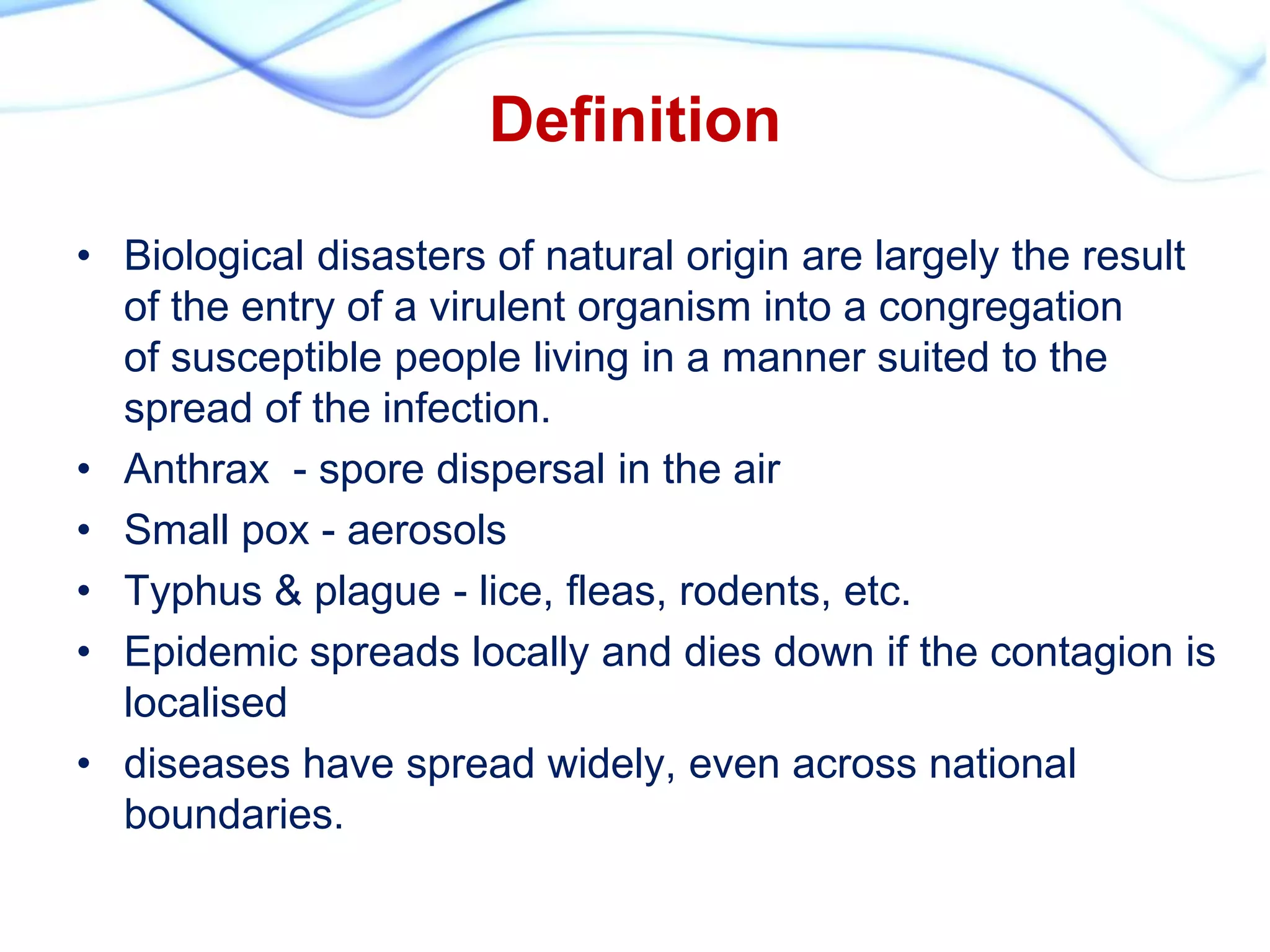 Biological disaster management | PDF