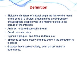 Biological disaster management | PDF