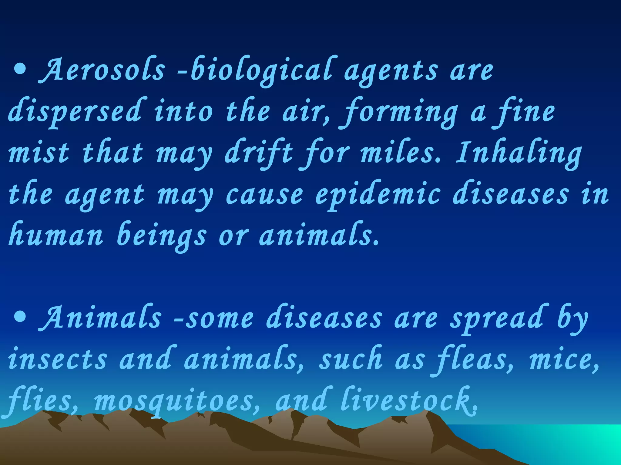 Biological disasters | PPT