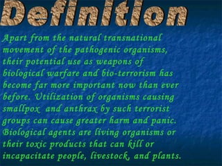 Biological disasters | PPT