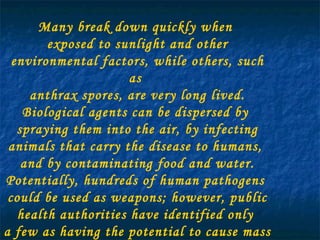 Biological disasters | PPT