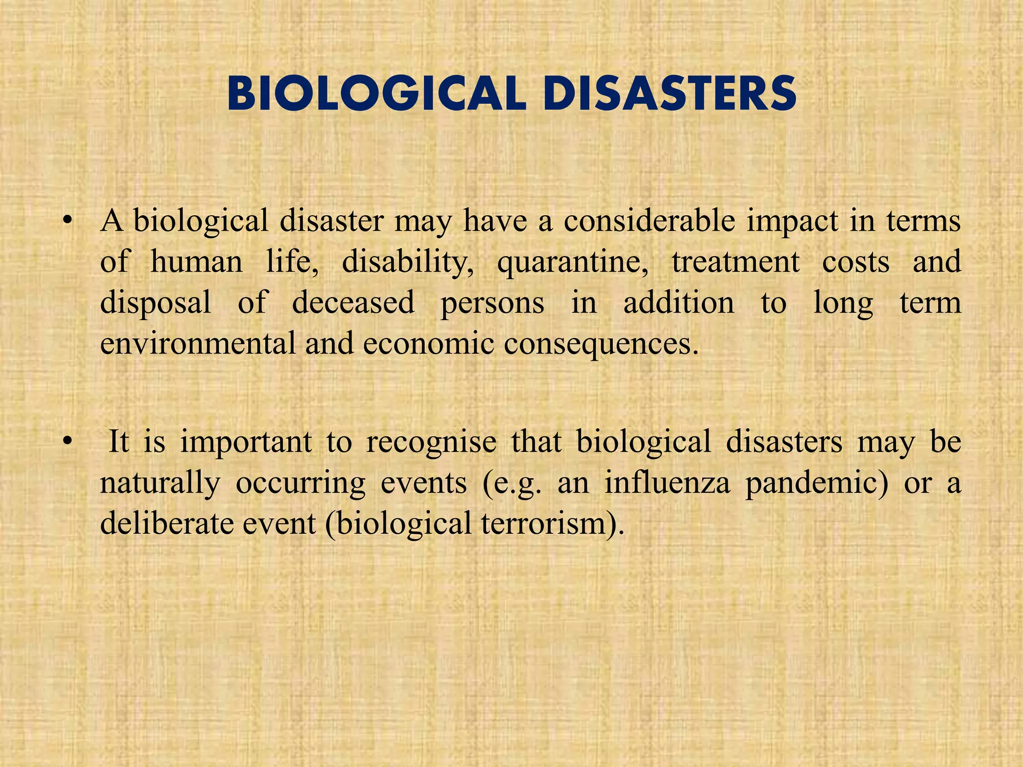 Biological disaster tam 2014-12 | PPTX
