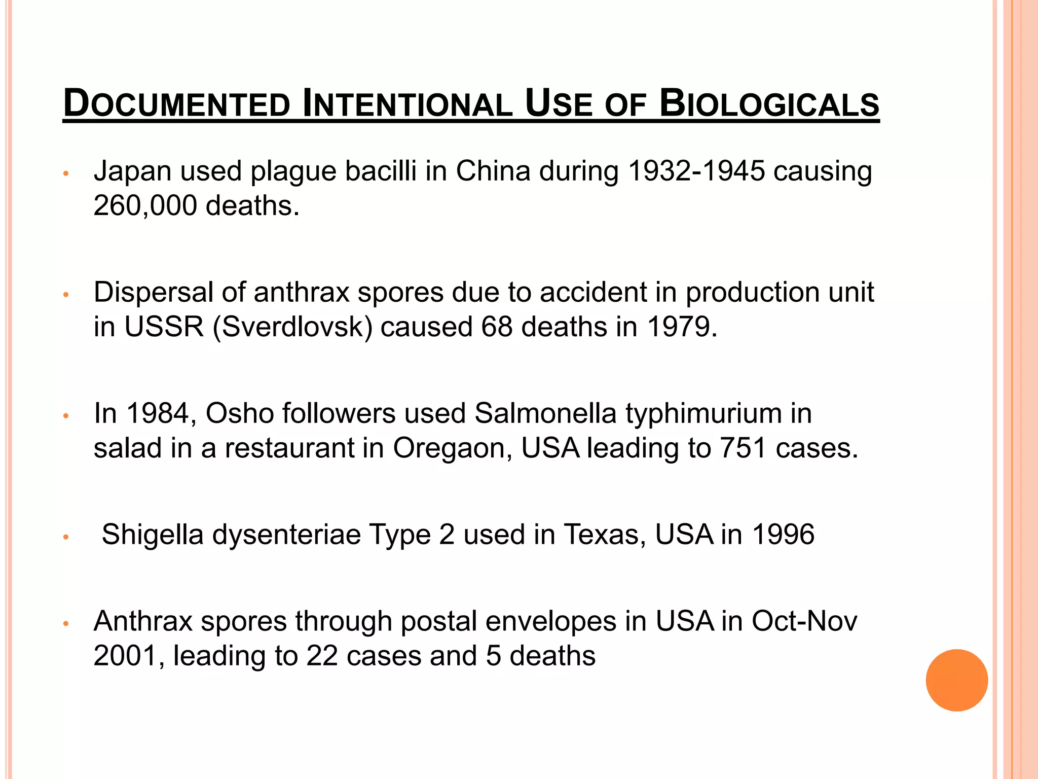 Biological disater | PPTX