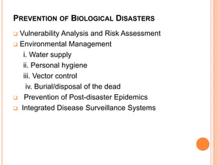 Biological disater | PPTX