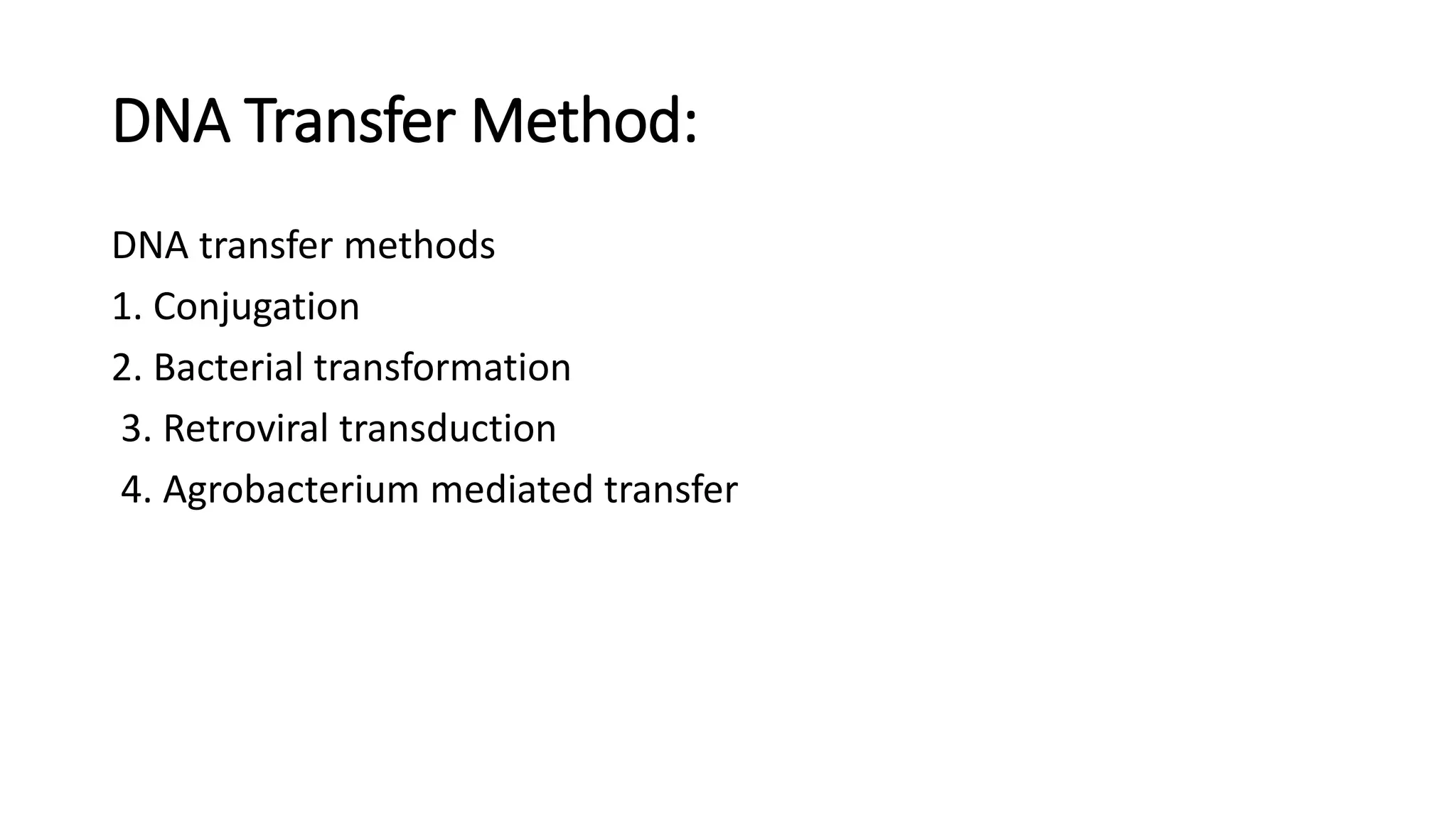 Biological dna transfer methods | PPT