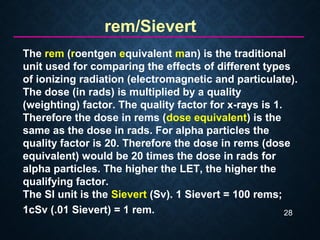 Biological effect of radiation and radiation safety | PPT