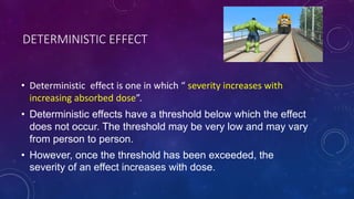 BIOLOGICAL EFFECTS OF IONIZING RADIATION | PPTX