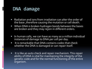 Biological effects of radiation | PPTX