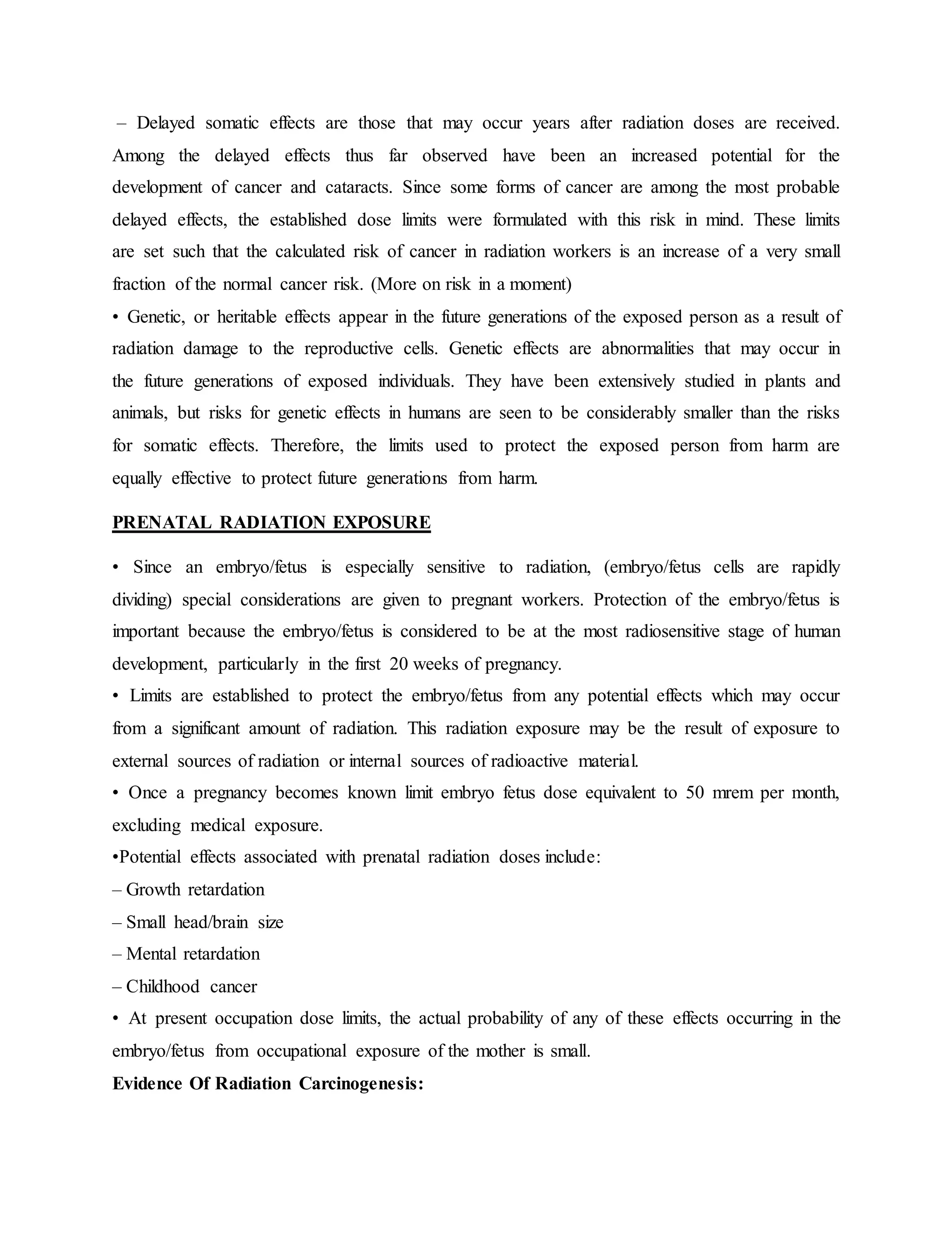 Biological effects of radiation | DOCX
