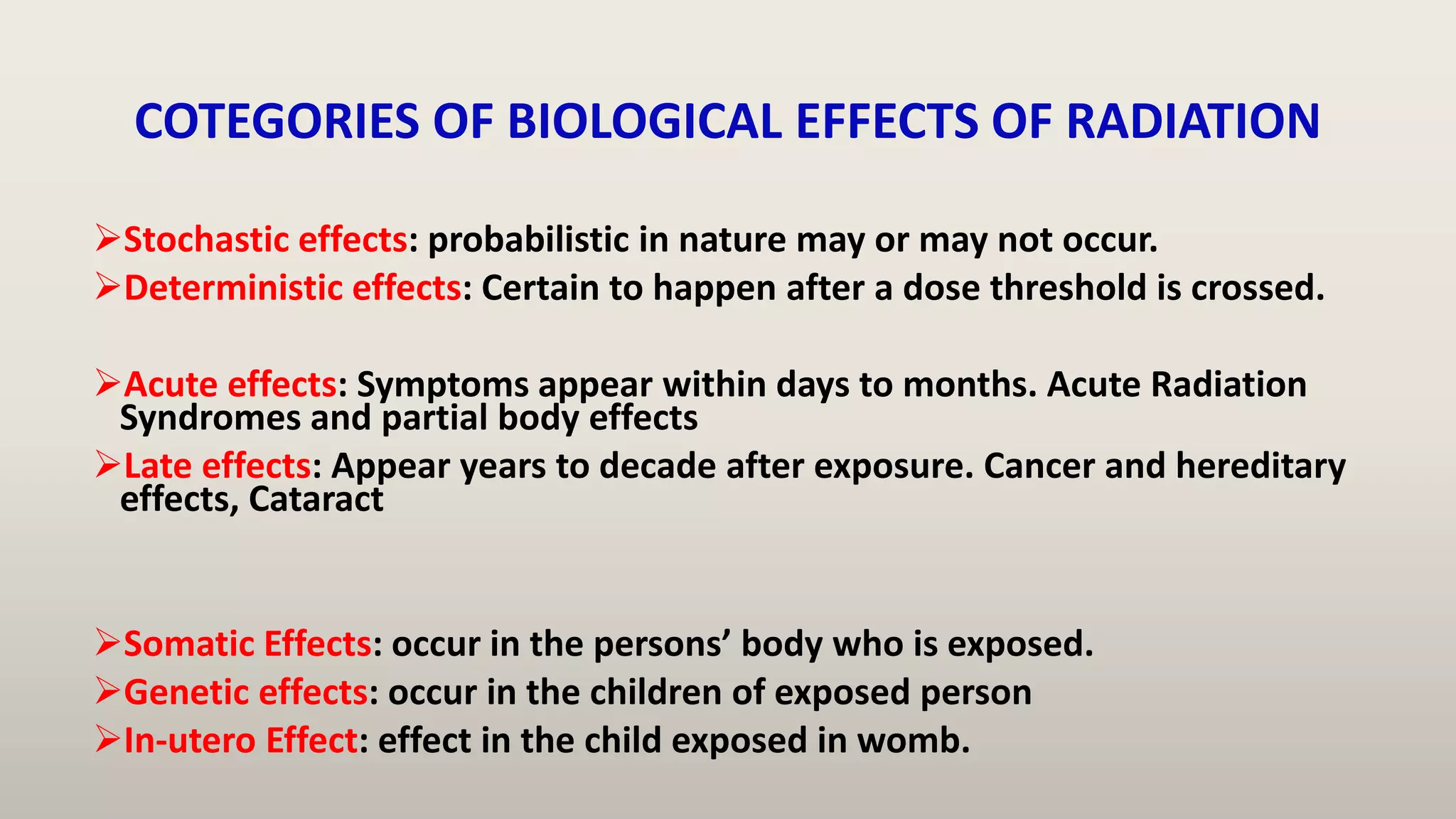 BIOLOGICAL EFFECTS OF RADIATION USHA YADAV.pptx