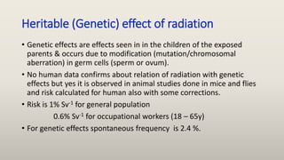 BIOLOGICAL EFFECTS OF RADIATION USHA YADAV.pptx