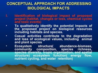 Biological environmental impact analysis | PPT