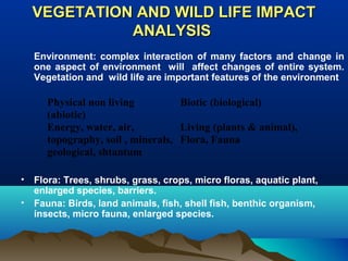 Biological environmental impact analysis | PPT