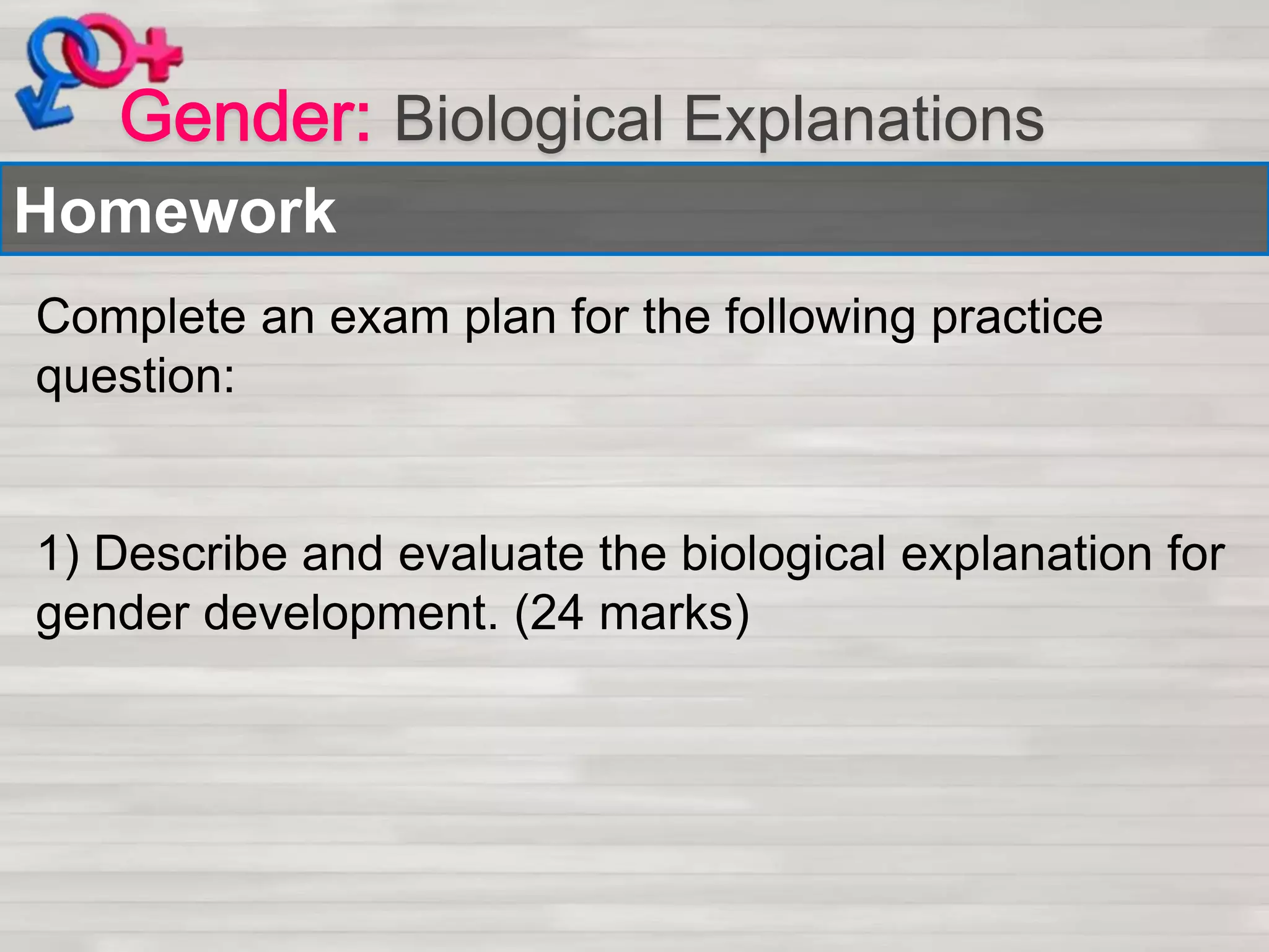 Biological explanation gender 1 | PPTX | Hormonal Disorders | Endocrine ...